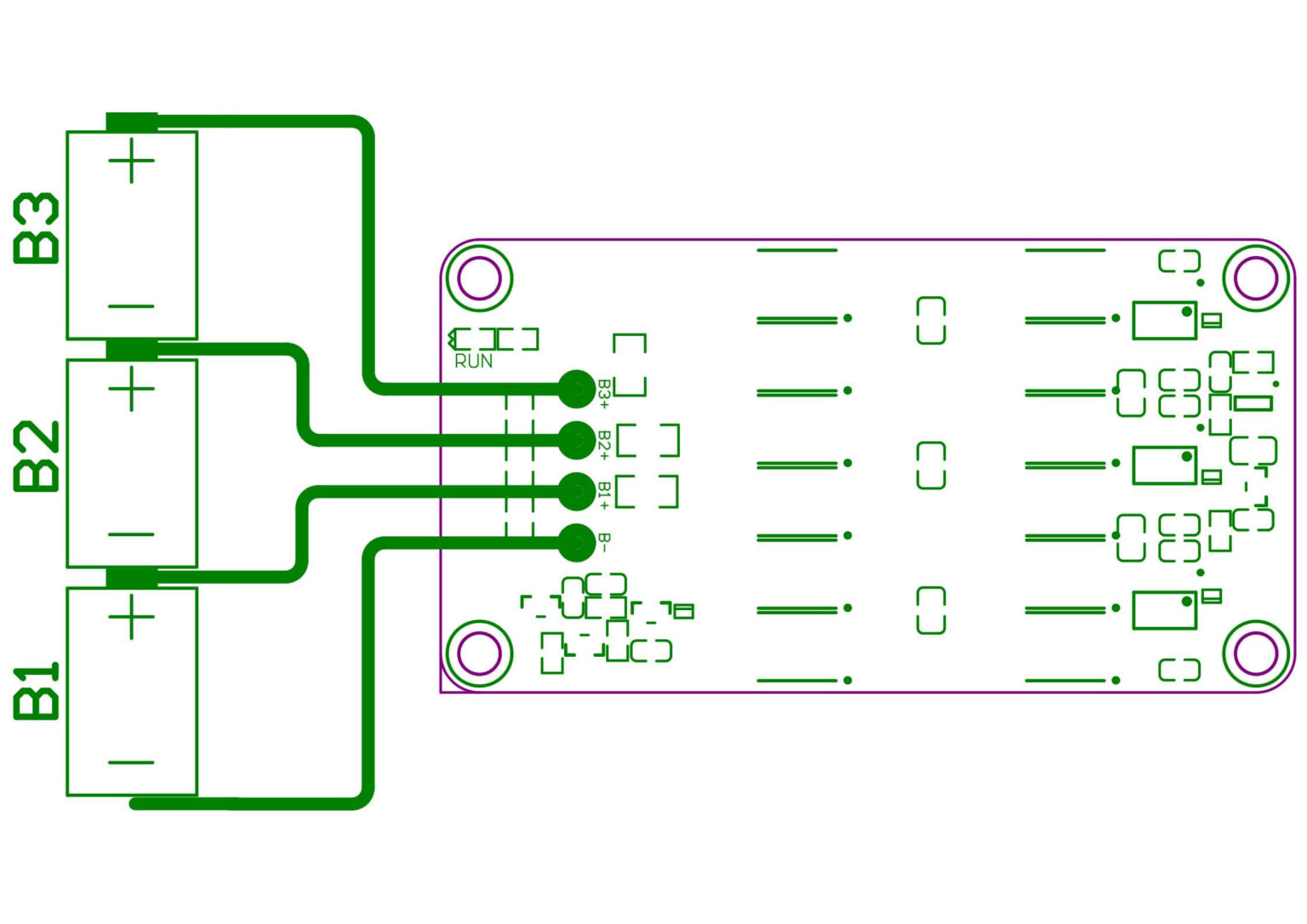 Wiring diagram Of 3S 5A Capacitor Active Equalizer Balancer – JIKONG BMS
