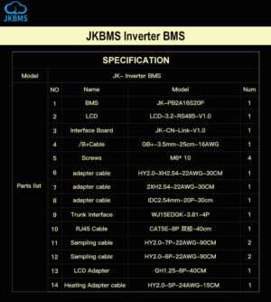 JKBMS PB2A16S15P 7S-16S Active Balance Inverter BMS Balance Current 2A ...